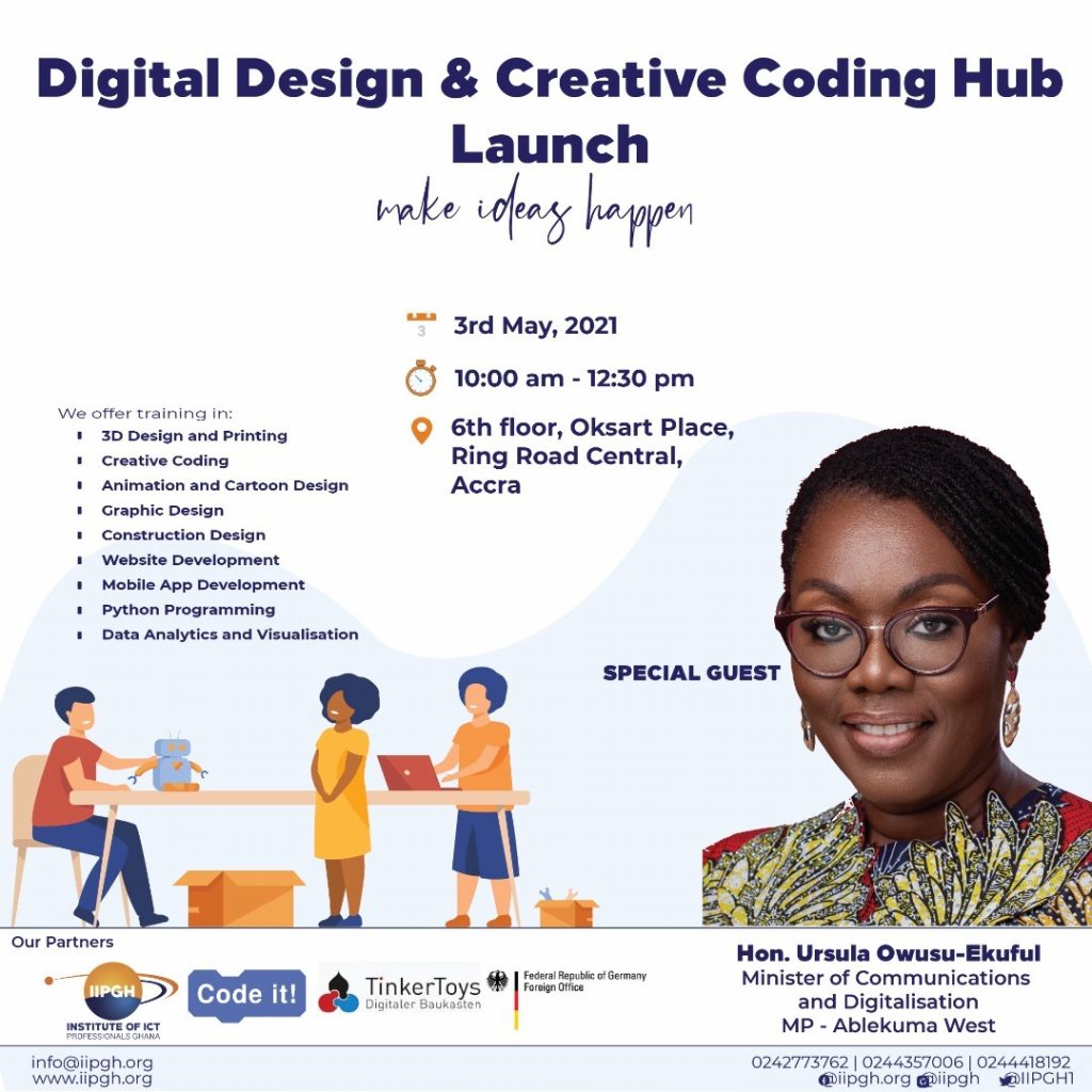 Eröffnung des „Digital Design and Creative Coding Hub“ in Ghana