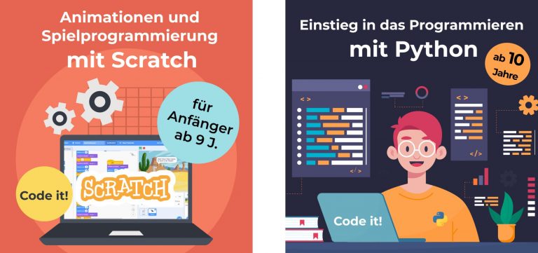 Neue Programmierkurse für Kinder mit Scratch und Python